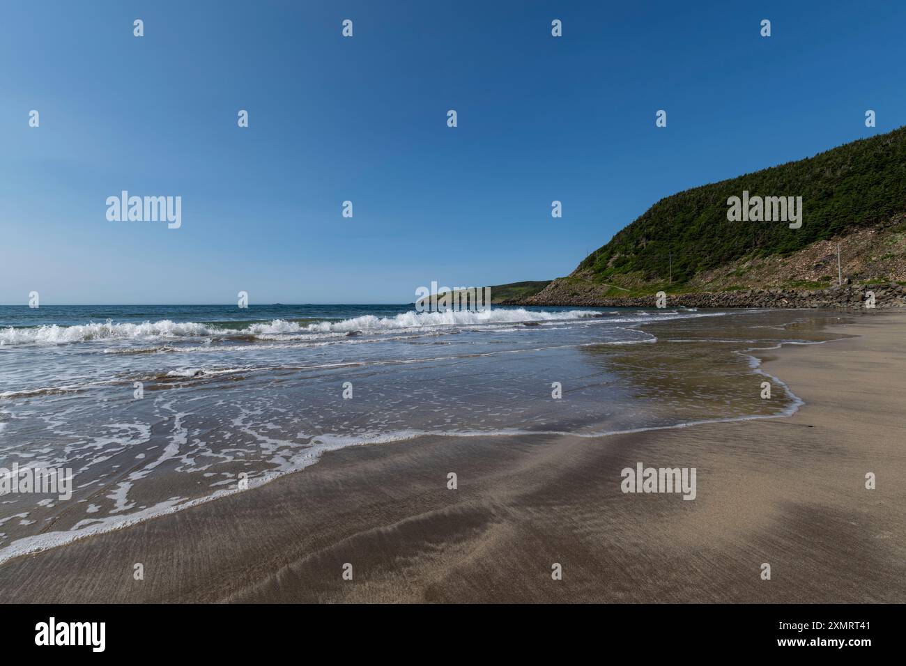 Beautiful sandy beach at Point Lance, Newfoundland, Cape shore, Avalon ...