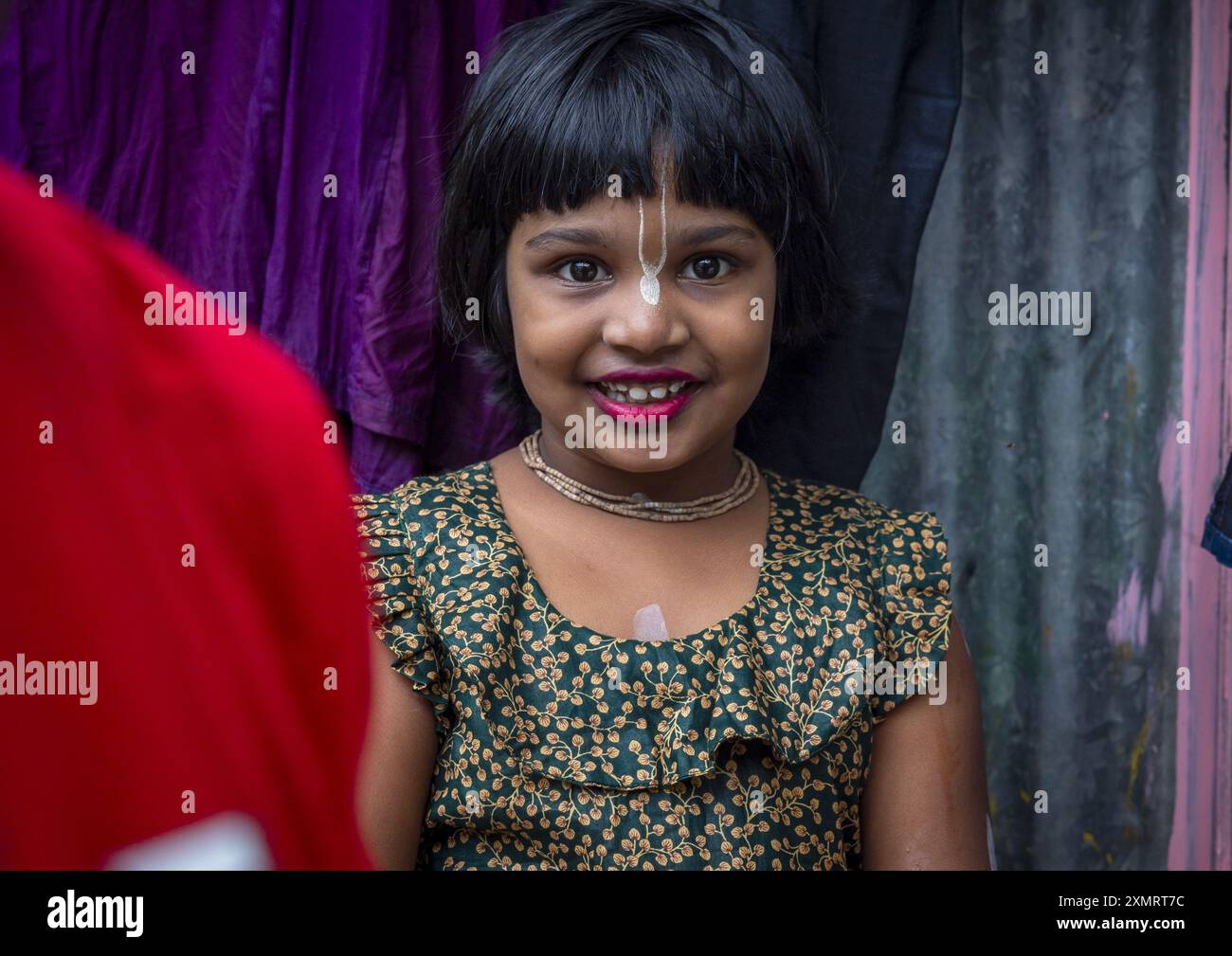 Portrait of a bangladeshi hindu girl with lipstick, Dhaka Division ...