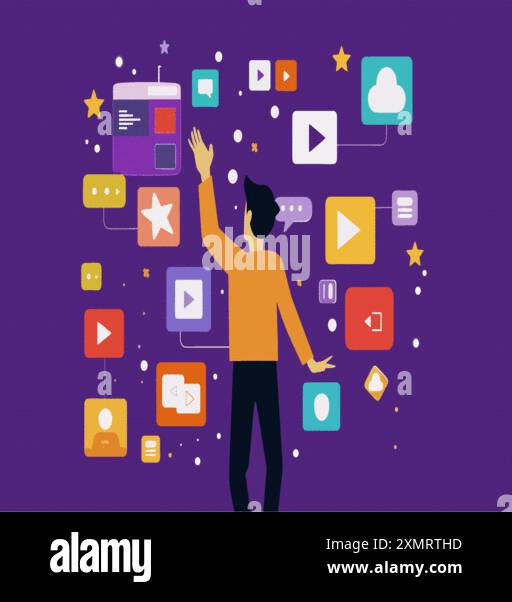 Digital virtual screen Stock Vector Images - Alamy