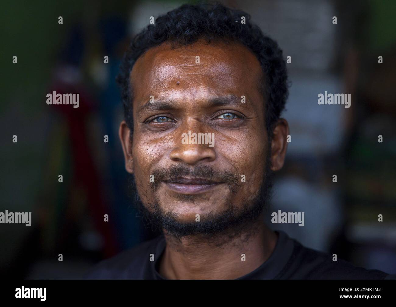 Portrait of a bangladeshi man with clear eyes, Chittagong Division ...