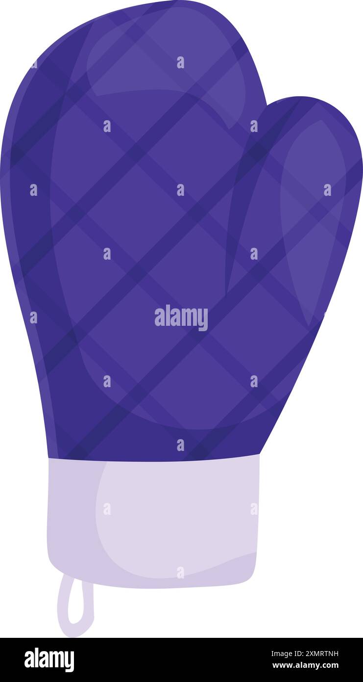 Purple oven mitt with a checkered pattern hi-res stock photography and ...