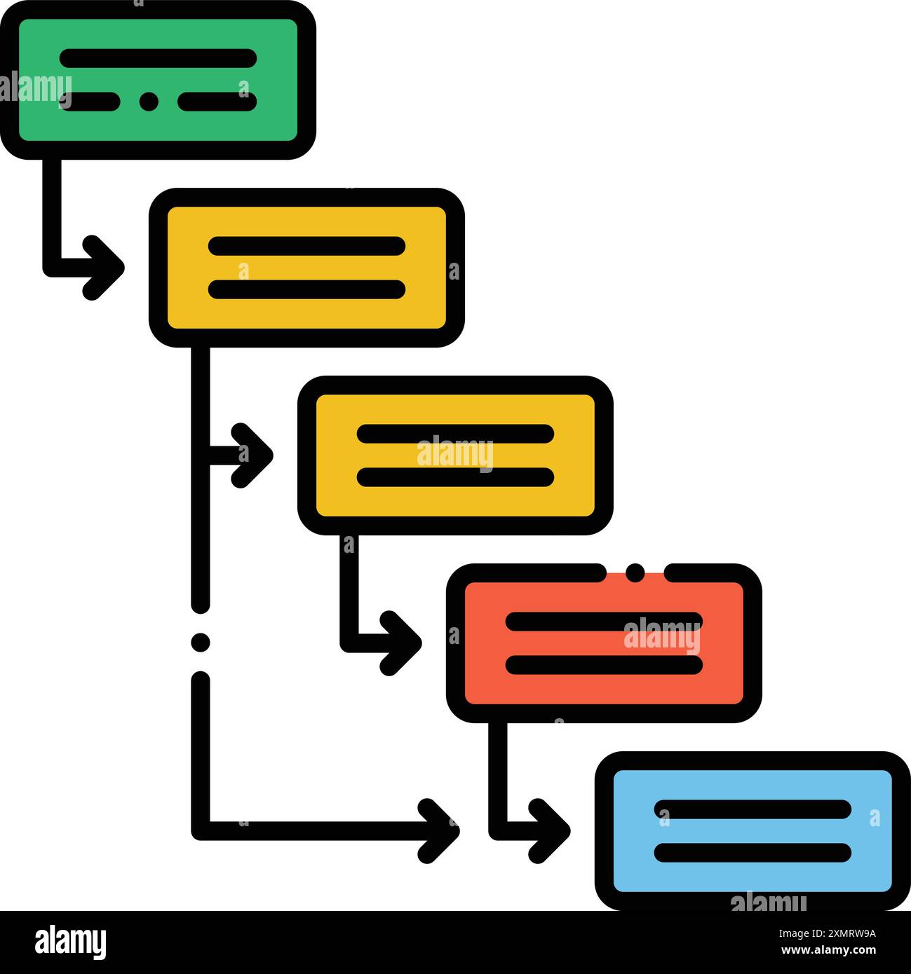 Cascading vector vectors Stock Vector Images - Alamy