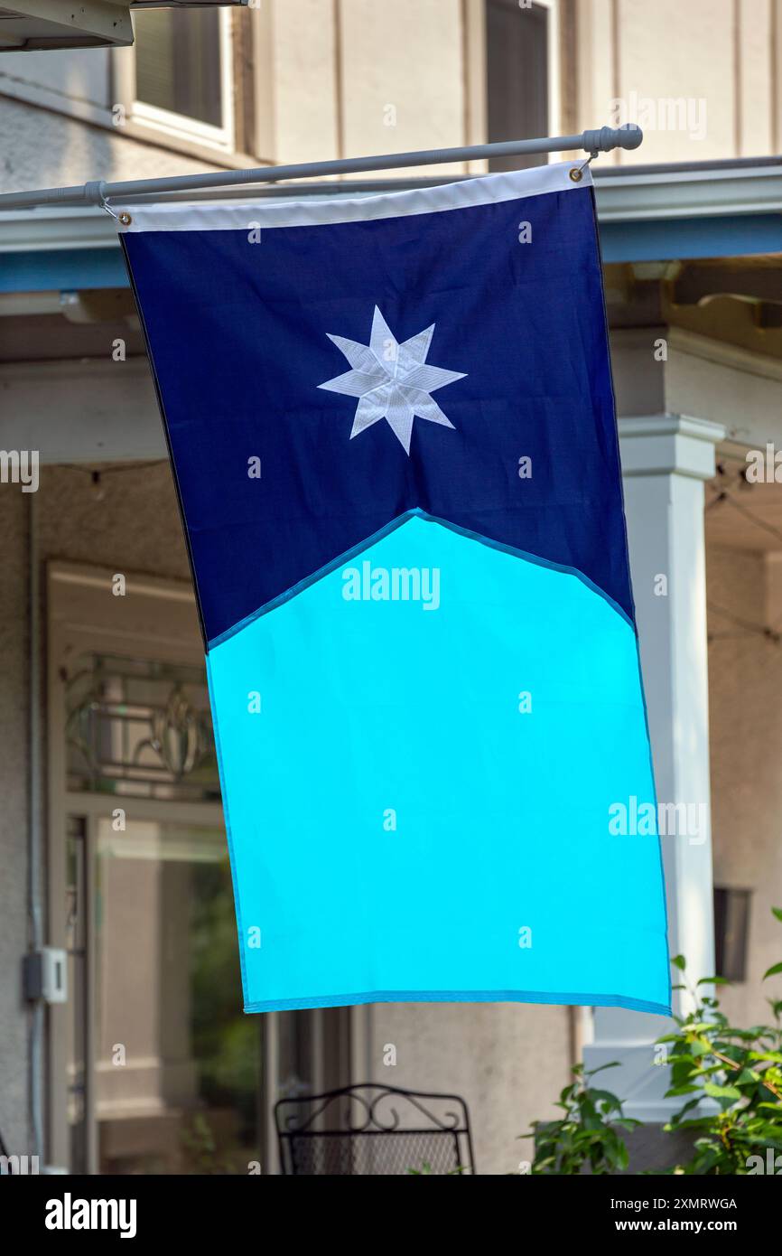 The 2024 redesigned Minnesota State Flag. This is the fourth design for ...