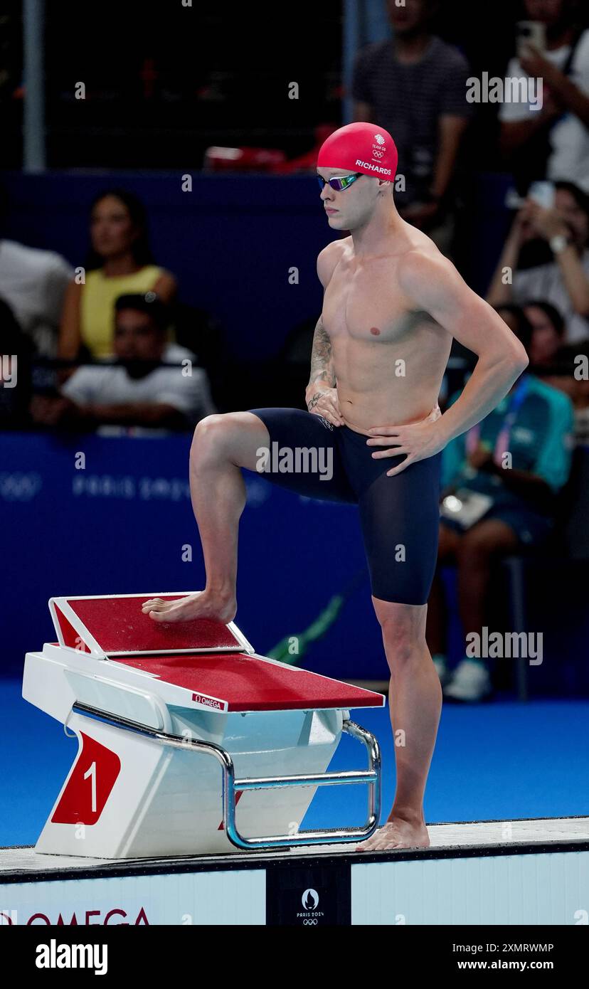 Great Britain's Matthew Richards during the Men's 200m Freestyle Final ...