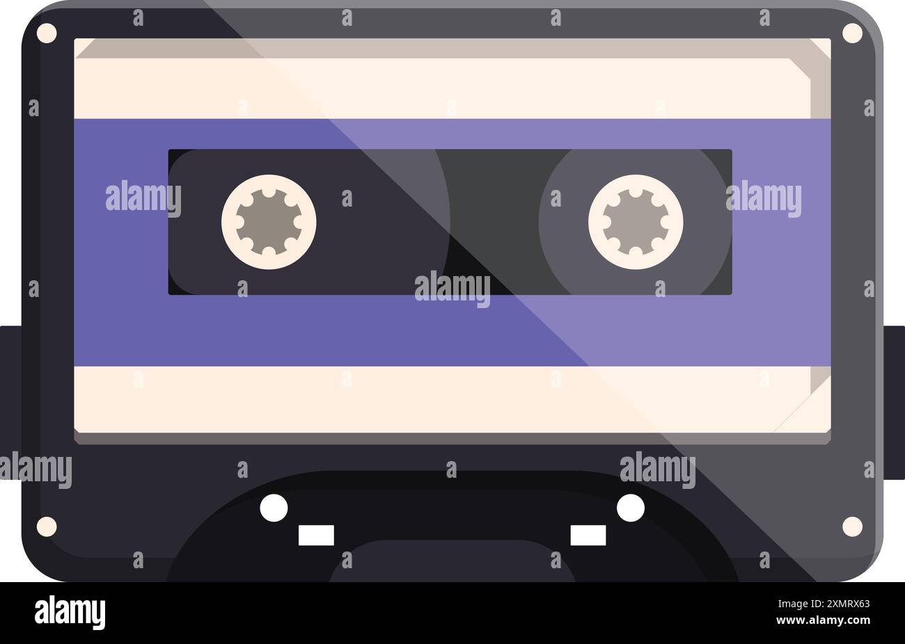 Blue audio cassette tape playing music, bringing back the nostalgic ...