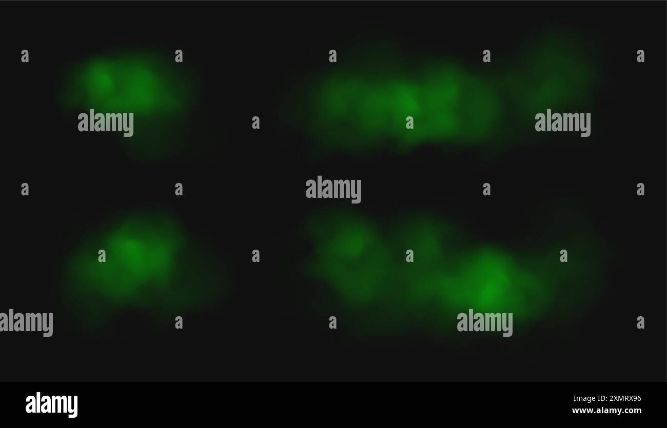 Green smoke, toxic cloud, realistic chemical gas, bad odour concept ...