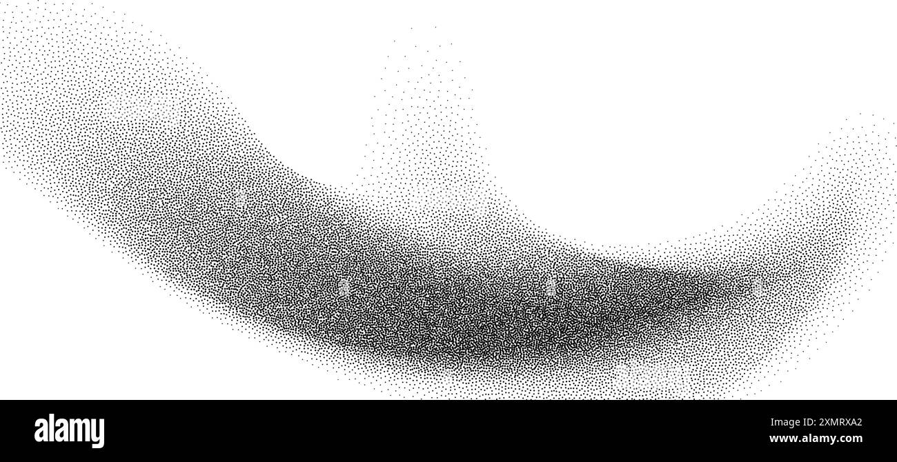 Dotwork abstract background, black grain texture, Abstract stipple sand ...