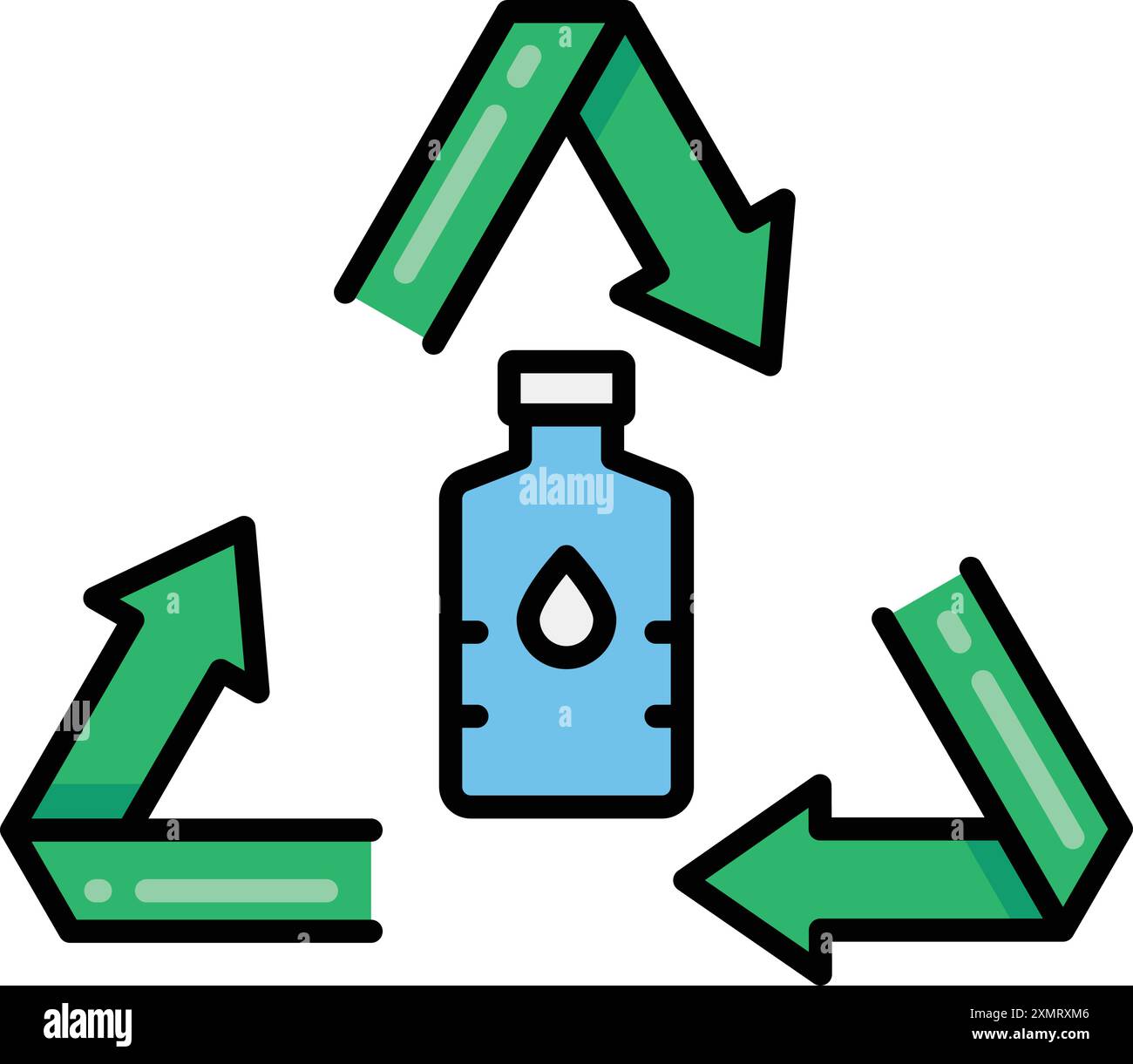 Plastic bottle line solid hi-res stock photography and images - Alamy