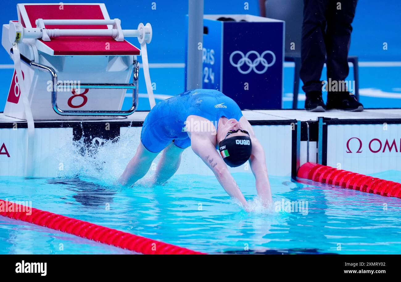 Ireland's Danielle Hill during the Women's 100m Backstroke semi finals ...