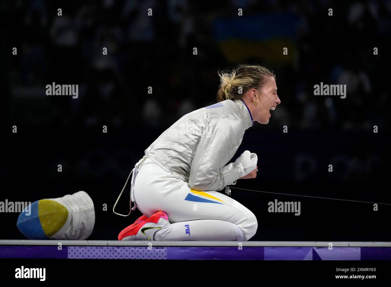 Ukraine's Olga Kharlan celebrates after winning the women's individual ...