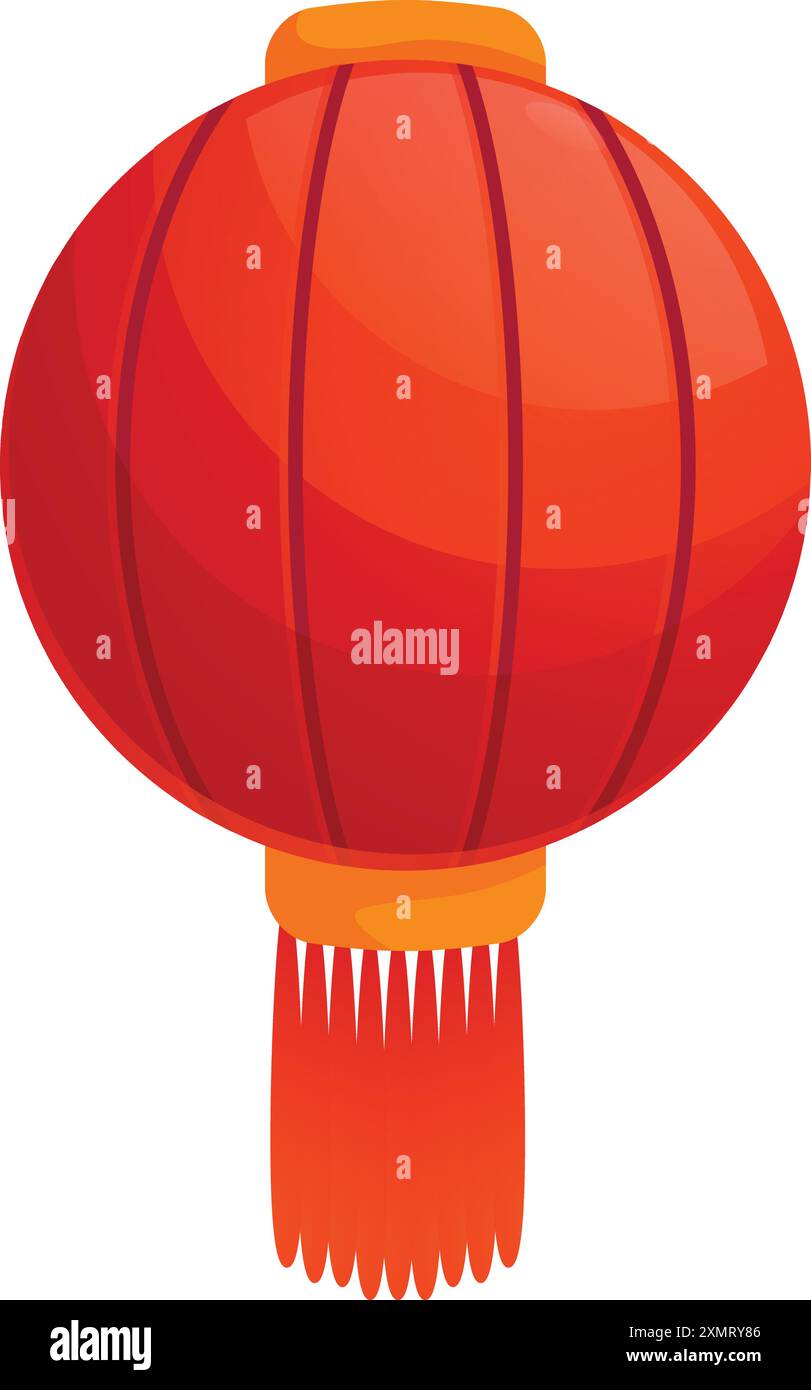 Round chinese paper lantern hanging and celebrating the chinese new ...