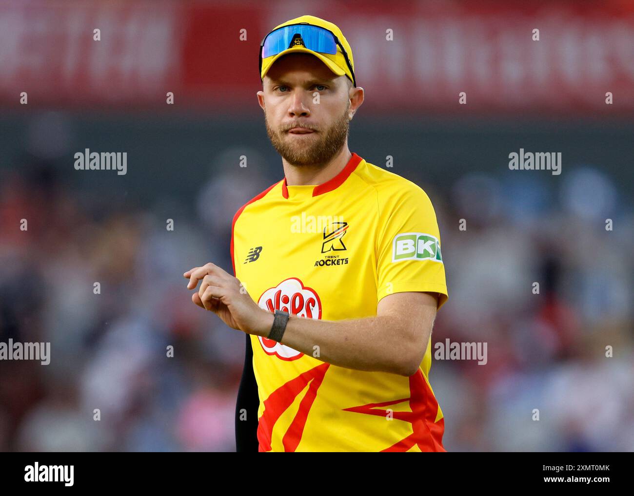 Trent Rockets' Sam Cook during The Hundred men's match at Emirates Old ...