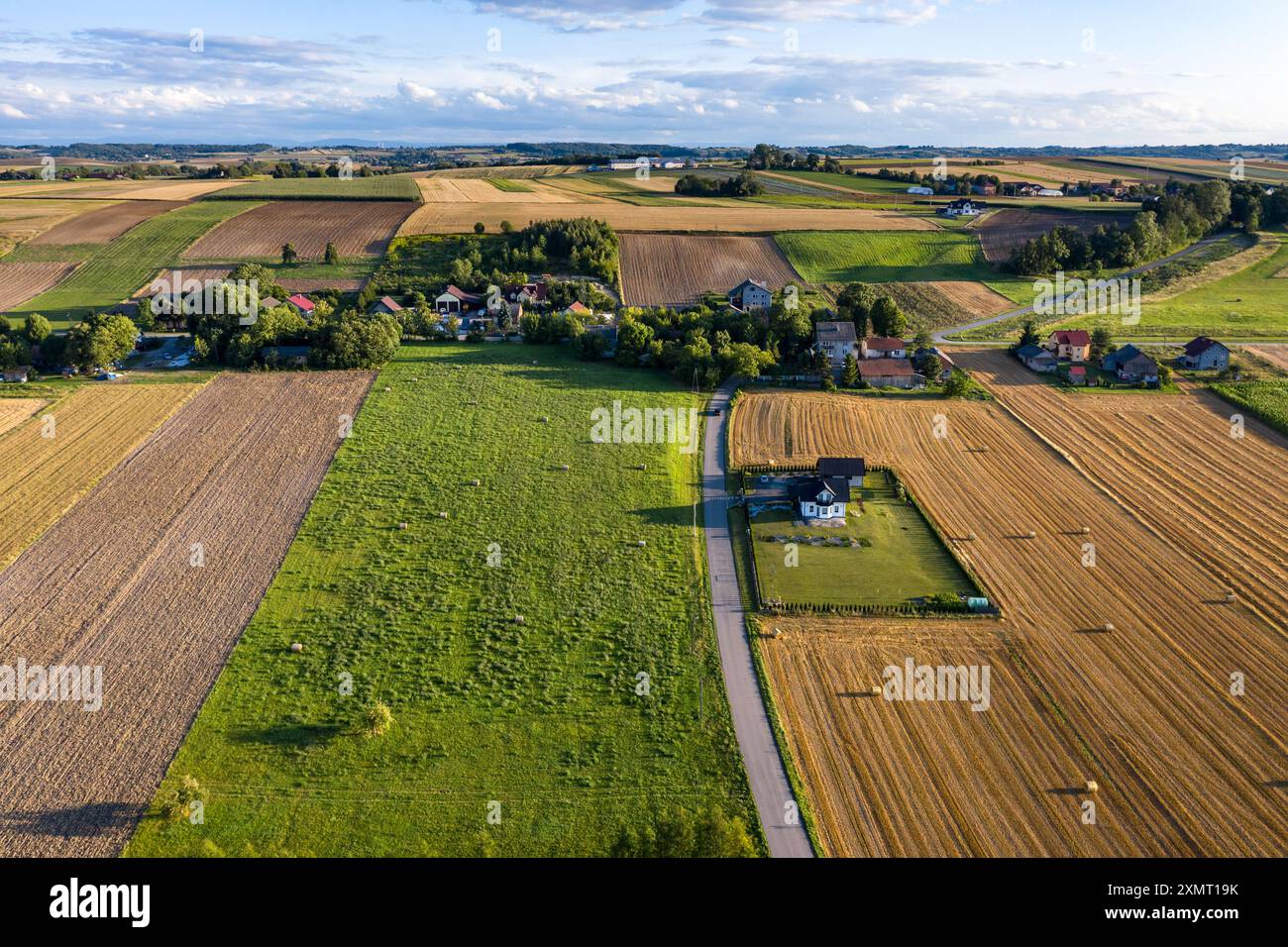 Crop field europe arial hi-res stock photography and images - Alamy