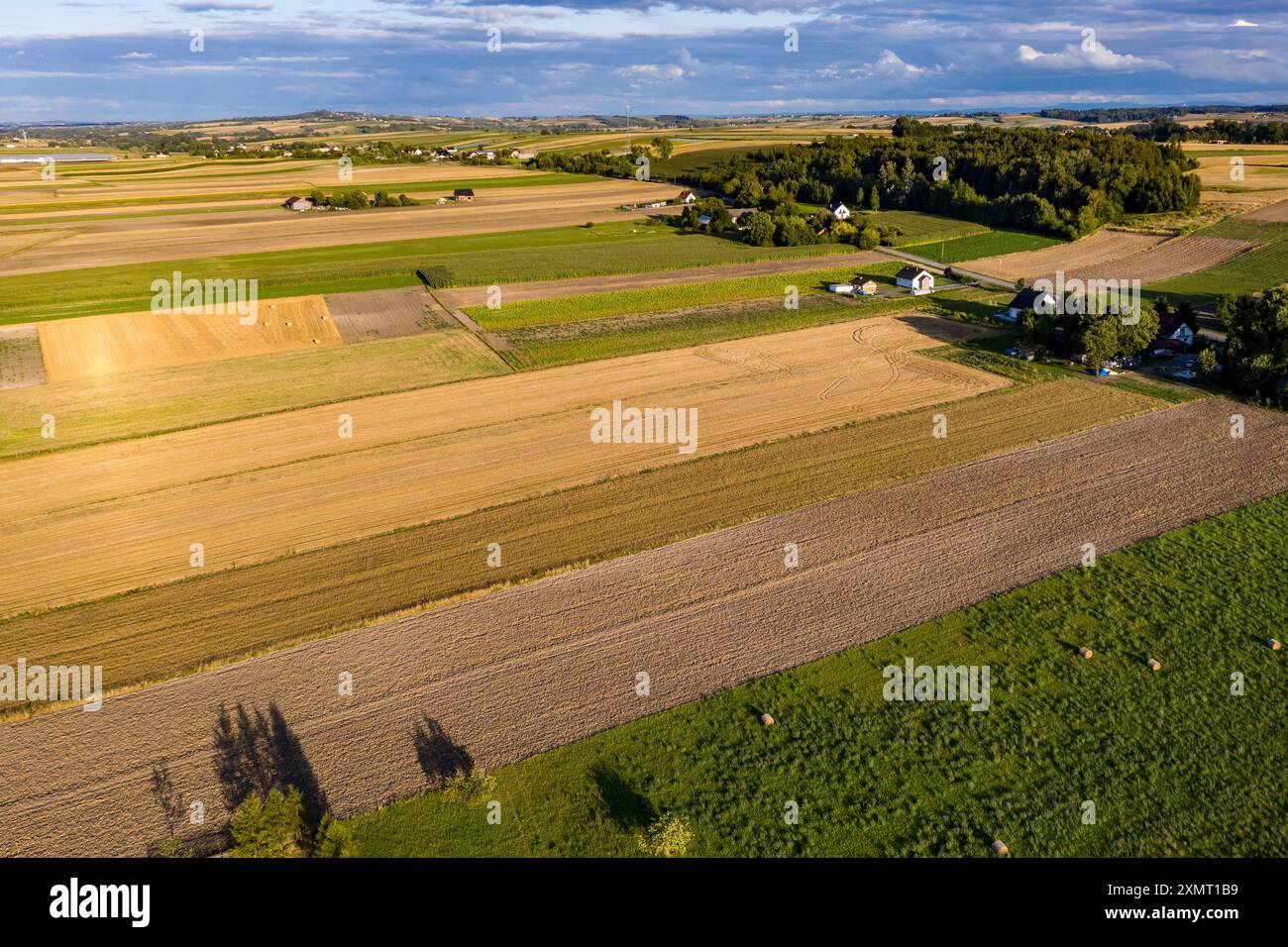 Crop field europe arial hi-res stock photography and images - Alamy