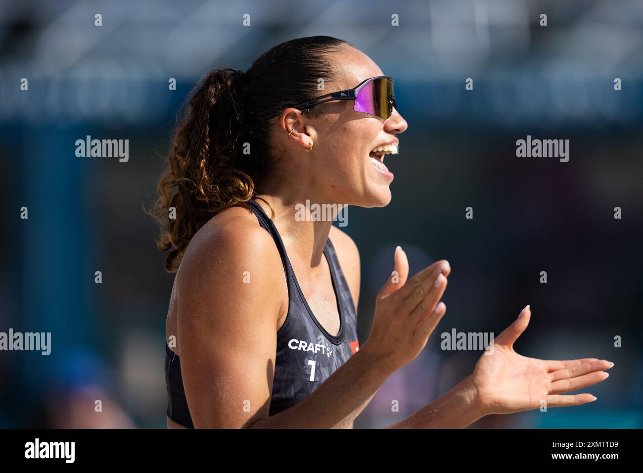 Paris, France, 29 July, 2024. Zoe Verge-Depre of Switzerland reacts at ...
