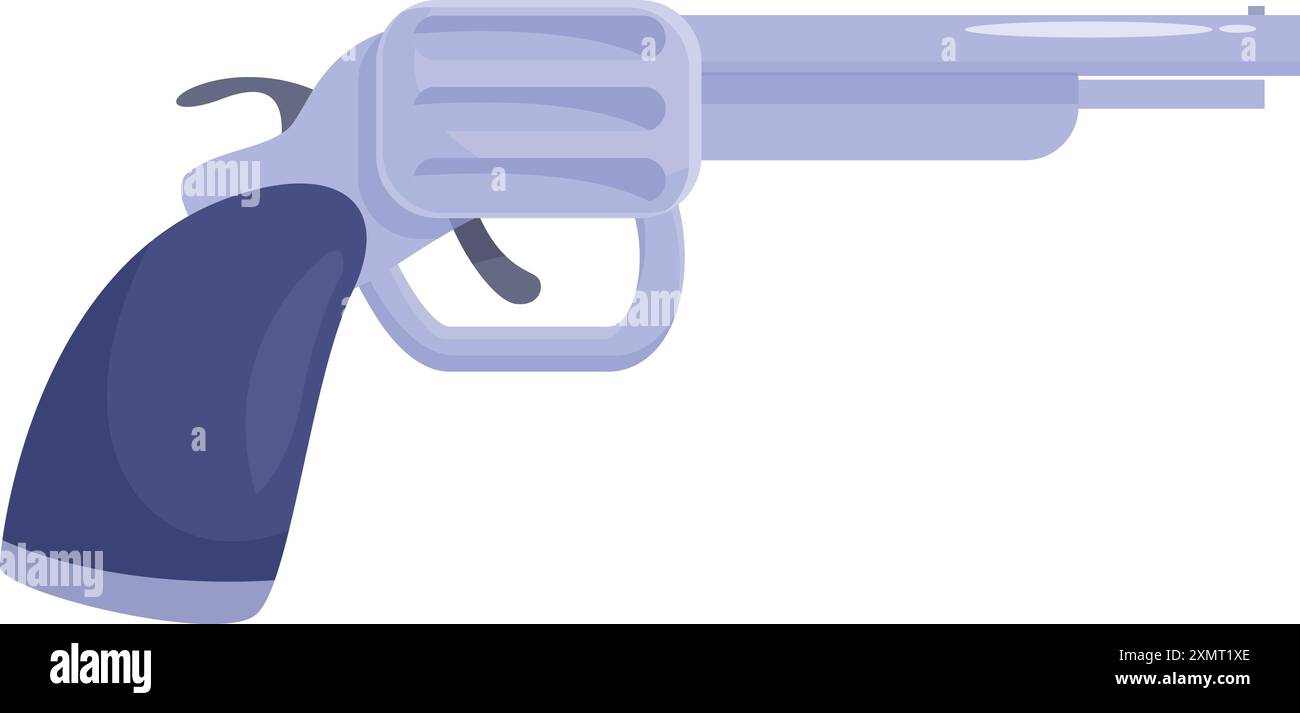 Short barrel revolver handgun pointing right hi-res stock photography ...