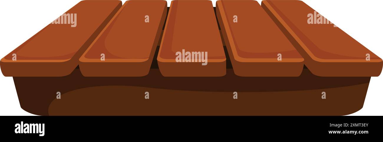 Close view wooden platform structure Stock Vector Images - Alamy
