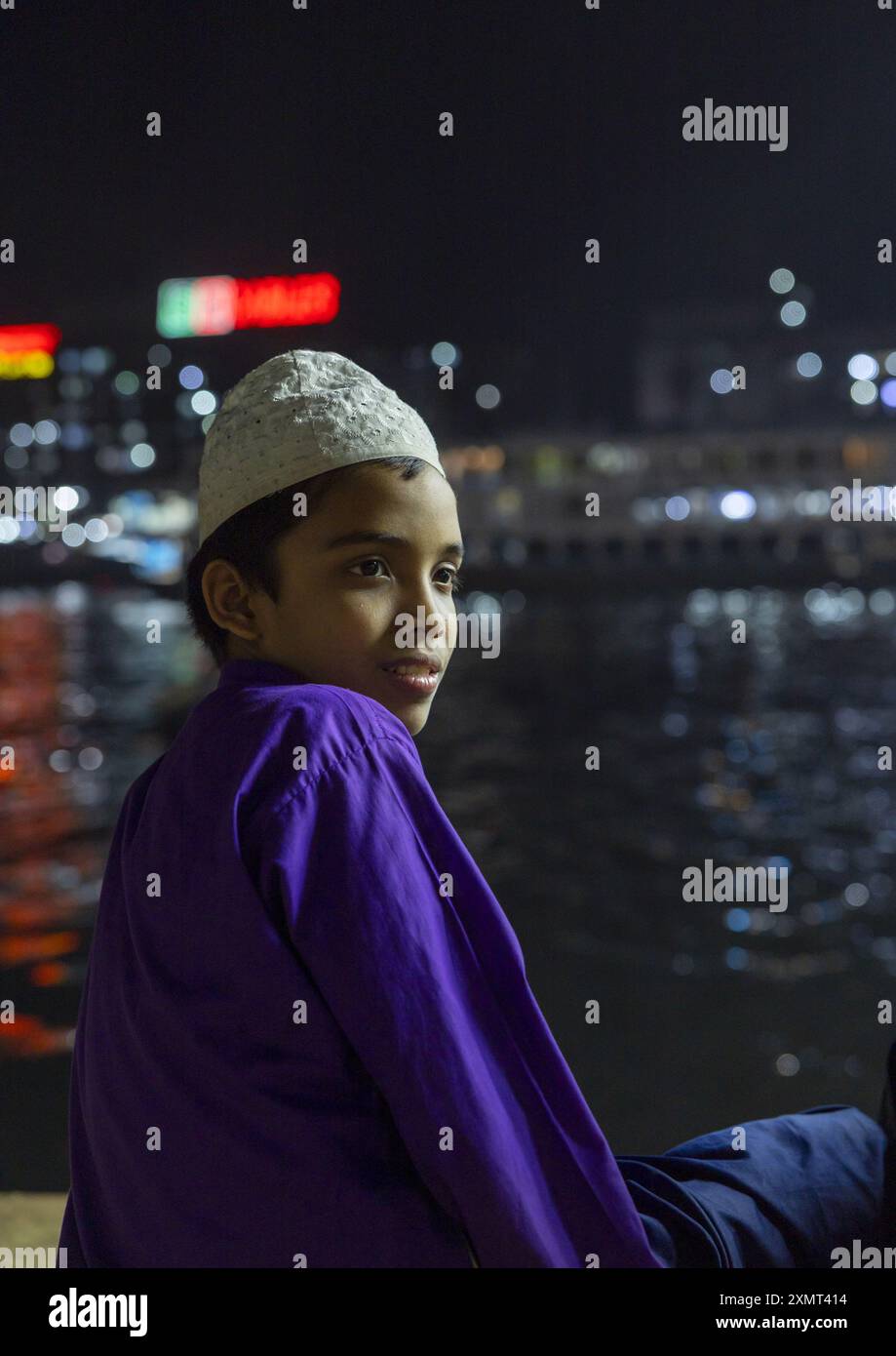 Bangladeshi child boy at Sadaghat Launch Terminal, Dhaka Division ...
