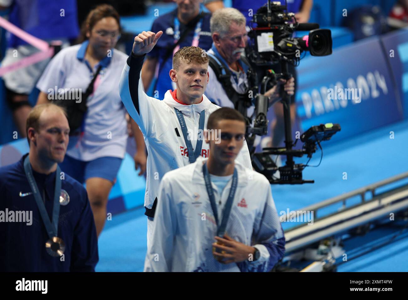 PARIS, FRANCE. 29th July, 2024. Silver Medalist Matthew Richards of ...