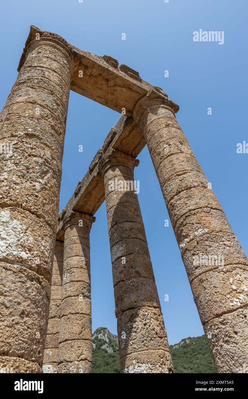 Ancient Roman Temple Ruins in Sardinia Stock Photo - Alamy