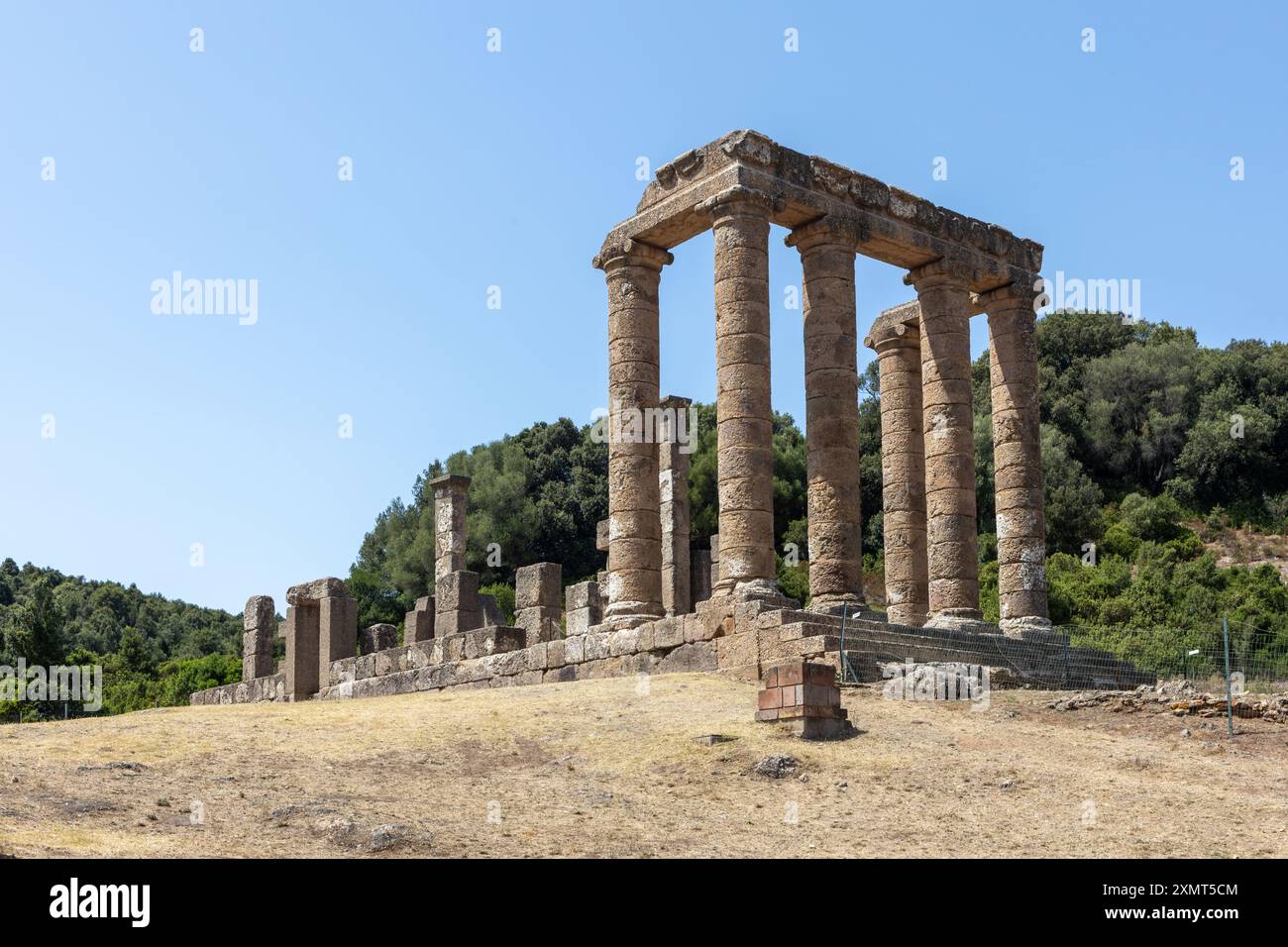 Ancient Roman Temple Ruins in Sardinia Stock Photo - Alamy