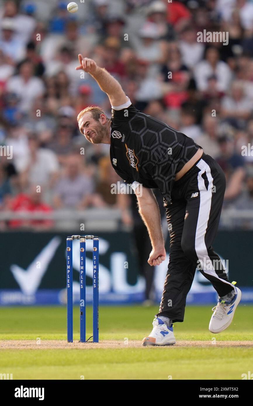 29th July 2024; Old Trafford Cricket Ground, Manchester, England; The ...