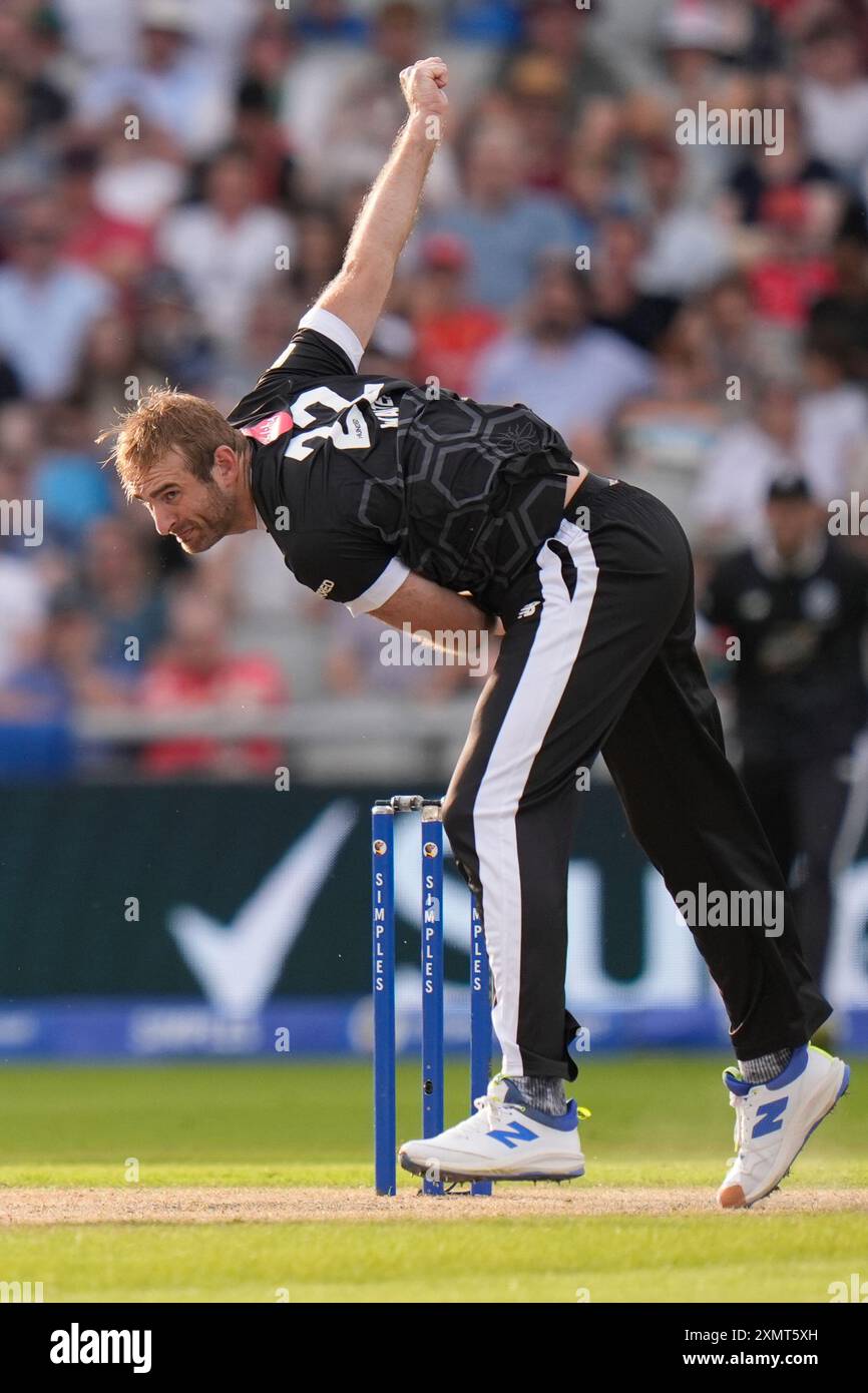 29th July 2024; Old Trafford Cricket Ground, Manchester, England; The ...