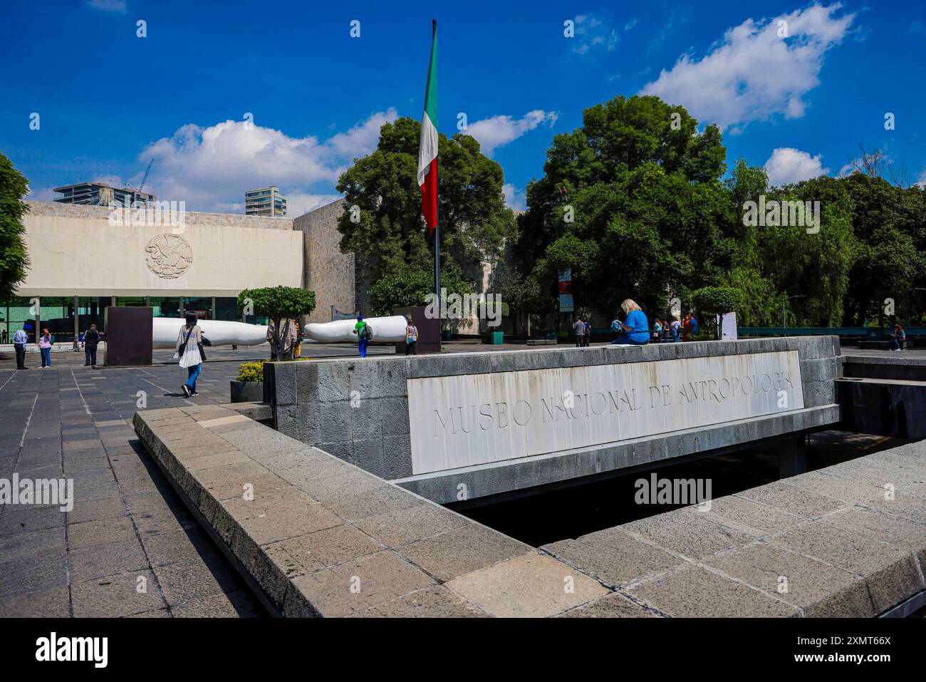 National Museum of Anthropology MNA in Mexico City. American museum complex that exhibits the ...