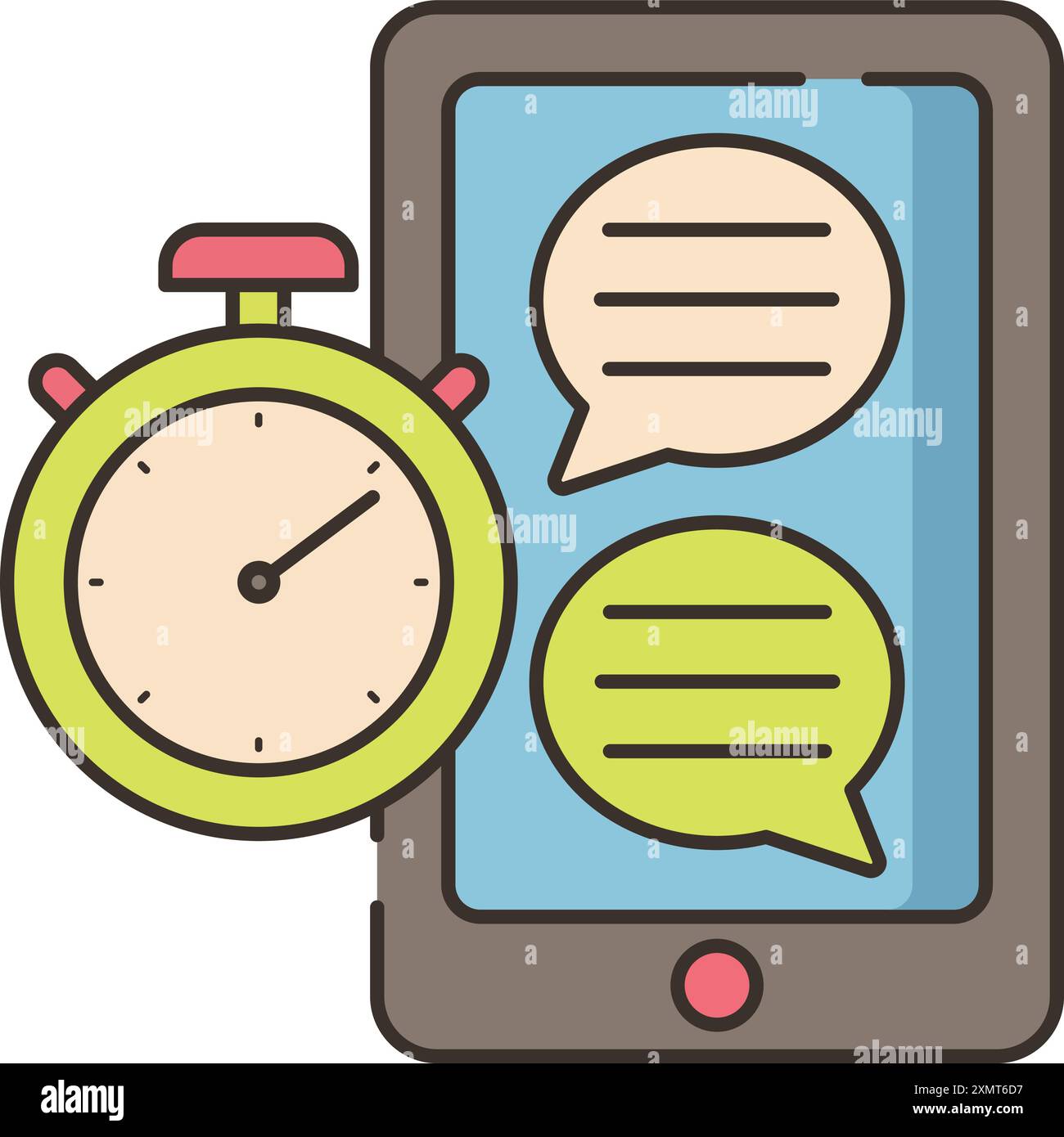 Social media response set Stock Vector Images - Alamy