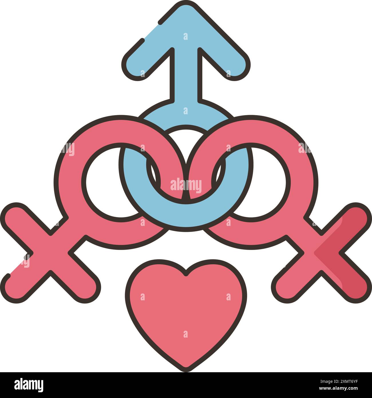 Open relationship Stock Vector Images - Alamy