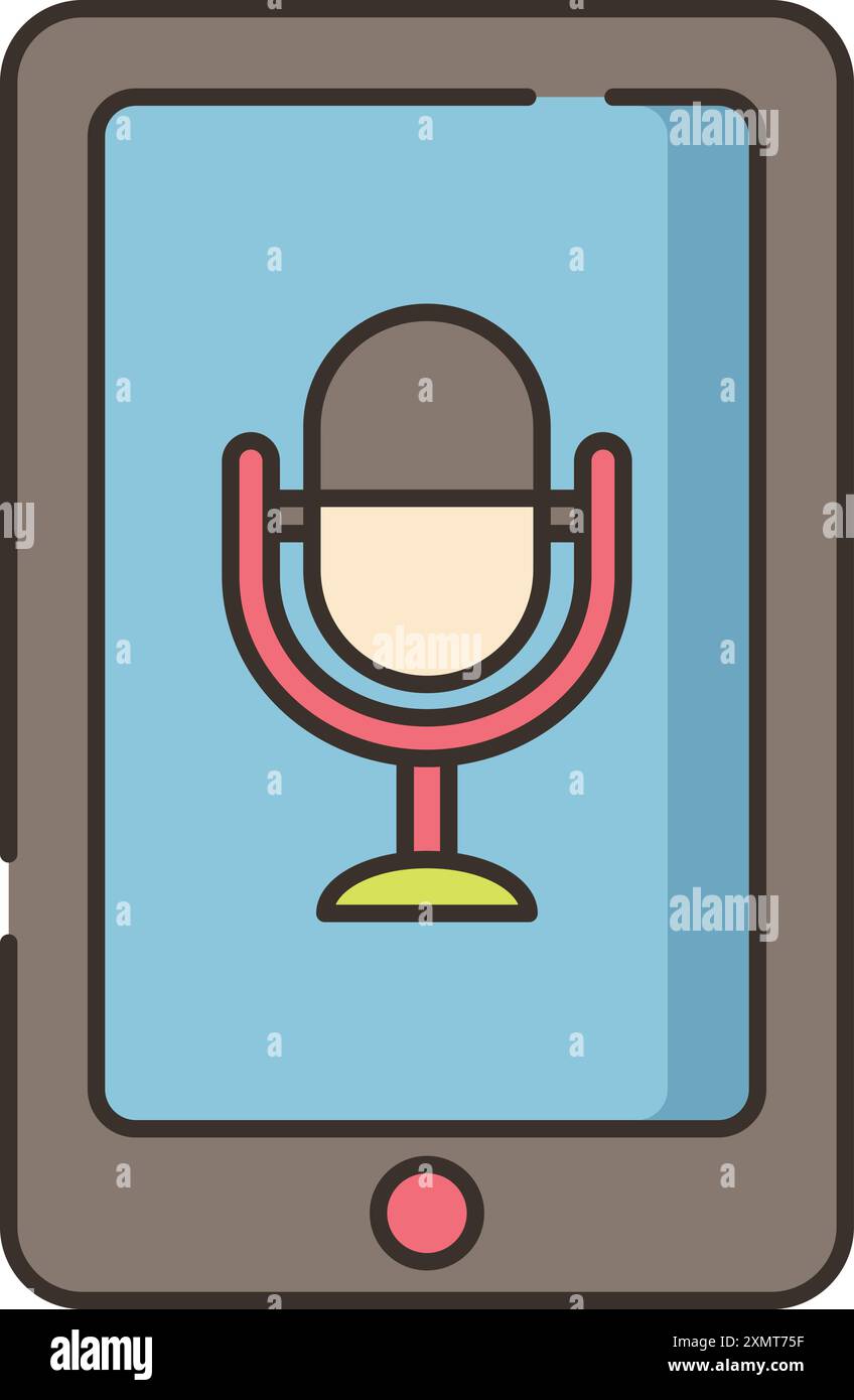 Digital voice communication Stock Vector Images - Alamy