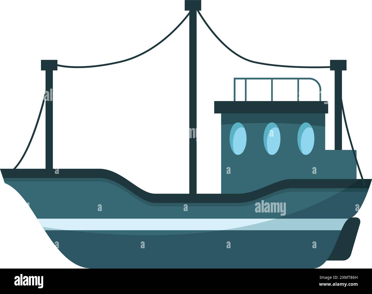 Fishing trawler deck Cut Out Stock Images & Pictures - Alamy