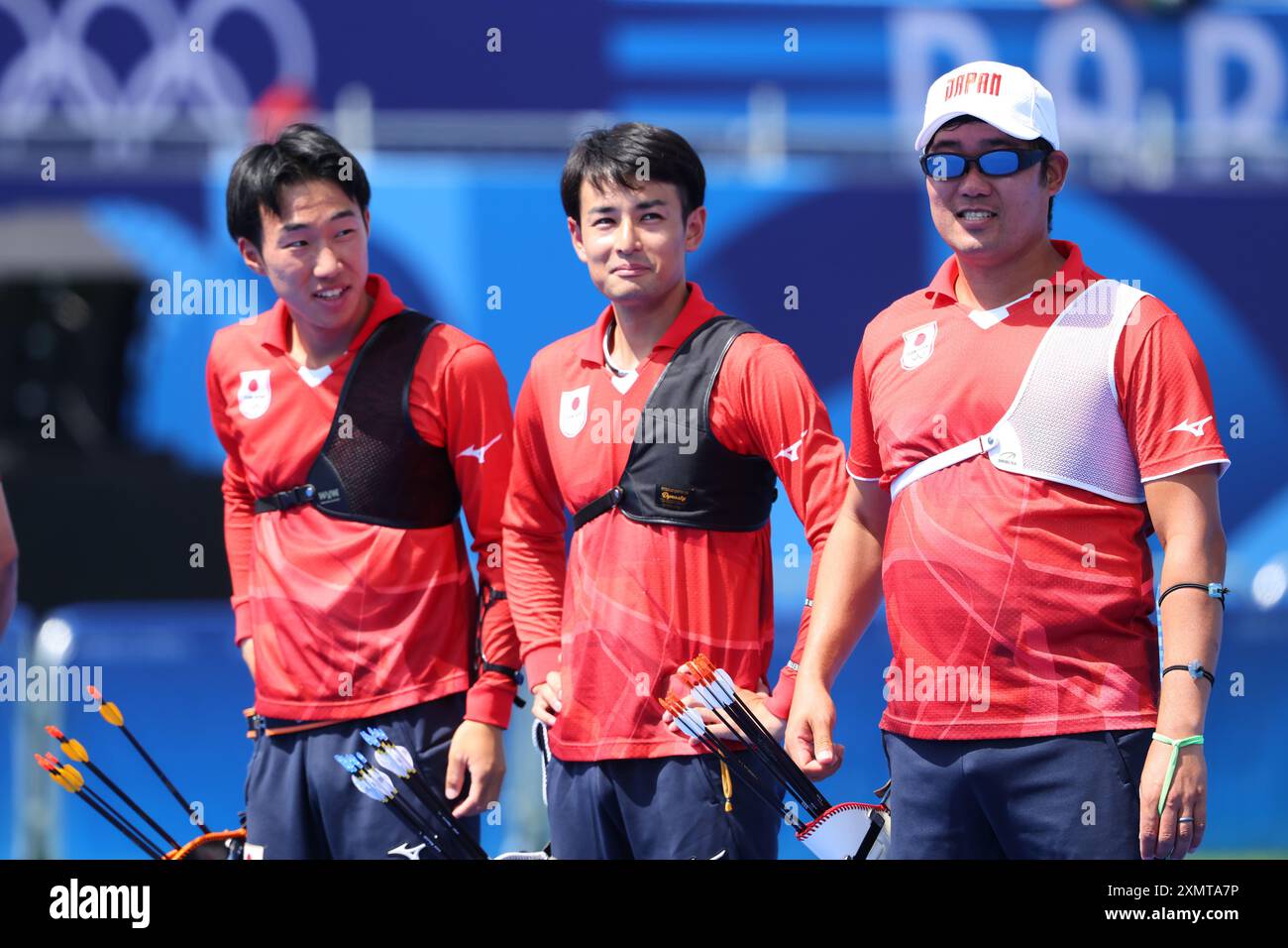 Paris, France. 29th July, 2024. (L-R) Fumiya Saito, Junya Nakanishi, Takaharu Furukawa (JPN ...