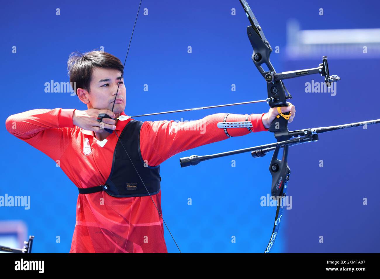 Paris, France. 29th July, 2024. Junya Nakanishi (JPN) Archery : Women's Team Quarter-Final ...