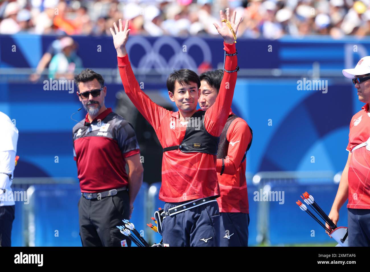Paris, France. 29th July, 2024. Junya Nakanishi (JPN) Archery : Women's Team Quarter-Final ...