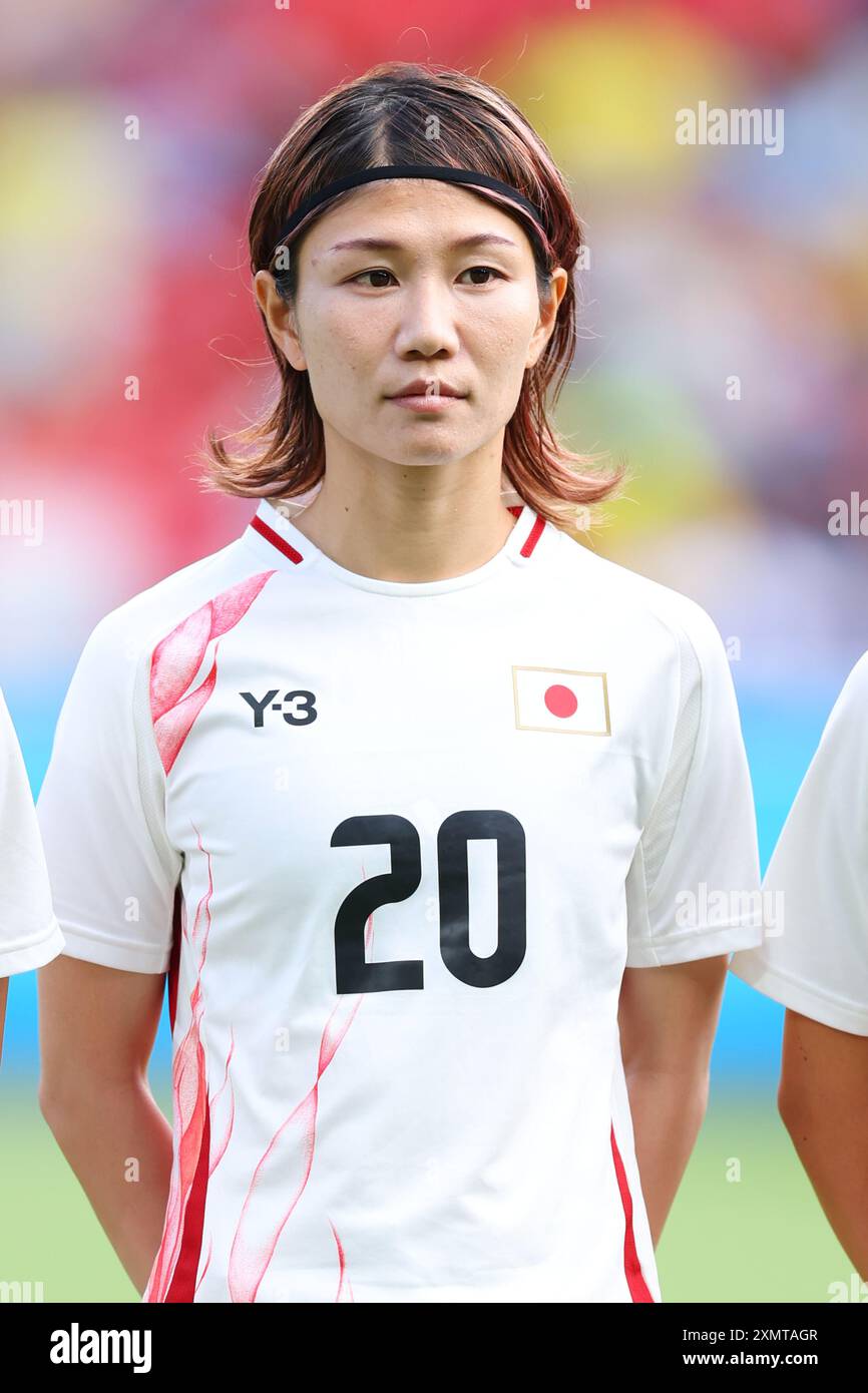 Paris, France. 28th July, 2024. Miyabi Moriya (JPN) Football/Soccer ...