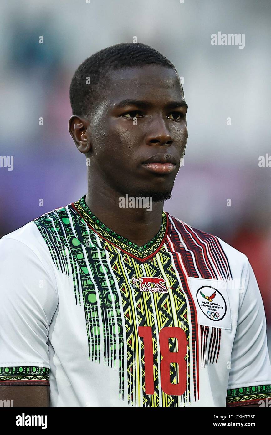 Bordeaux, France. 27th July, 2024. Moussa Diakite (MLI) Football/Soccer ...