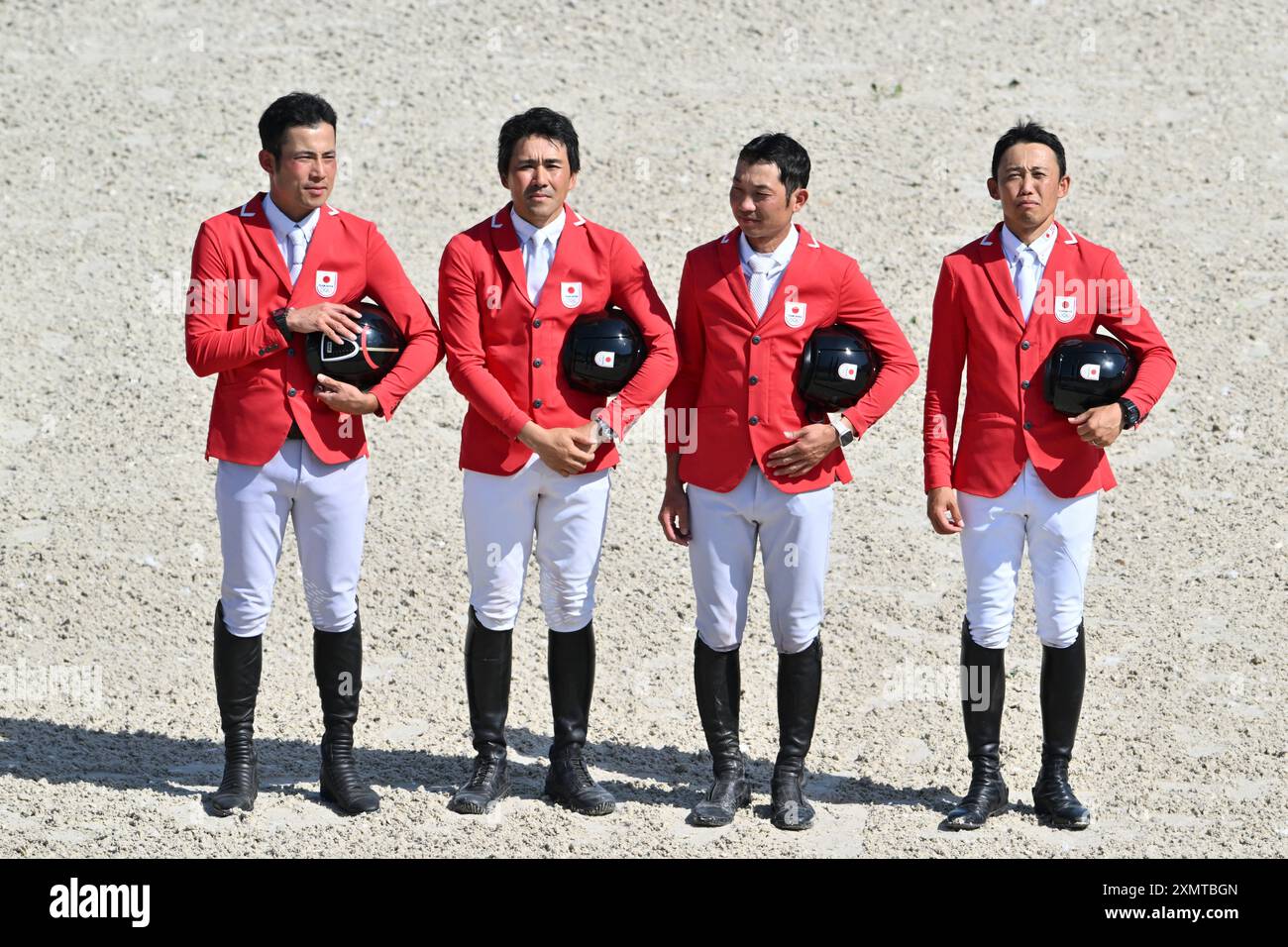 JAPAN Team (JPN), bronze medal at the Medal Ceremony, Equestrian ...