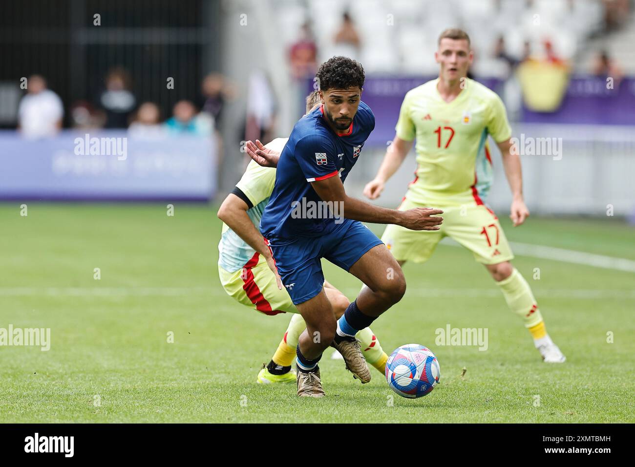 Bordeaux, France. 27th July, 2024. Edgar Pujol (DOM) Football/Soccer ...