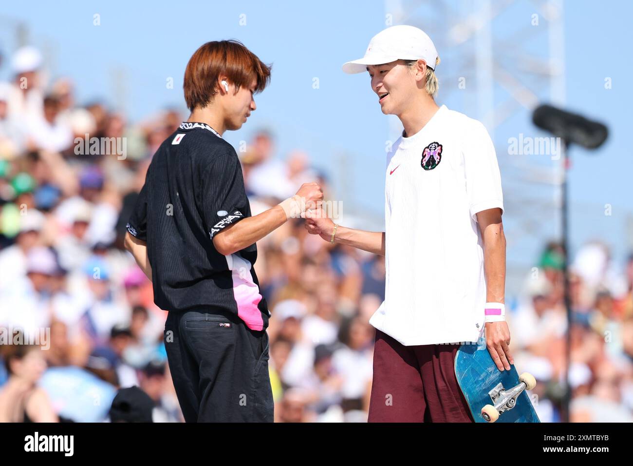 Paris, France. 30th July, 2024. (L-R) Yuto Horigome, Sora Shirai (JPN) Skateboarding : Men's ...