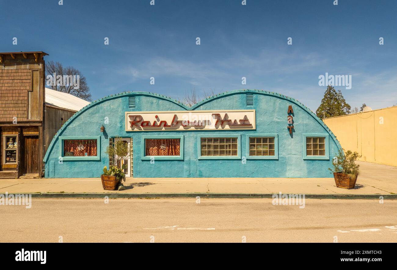 The Rainbow Hut, a World War II building an unusual double quonset hut ...