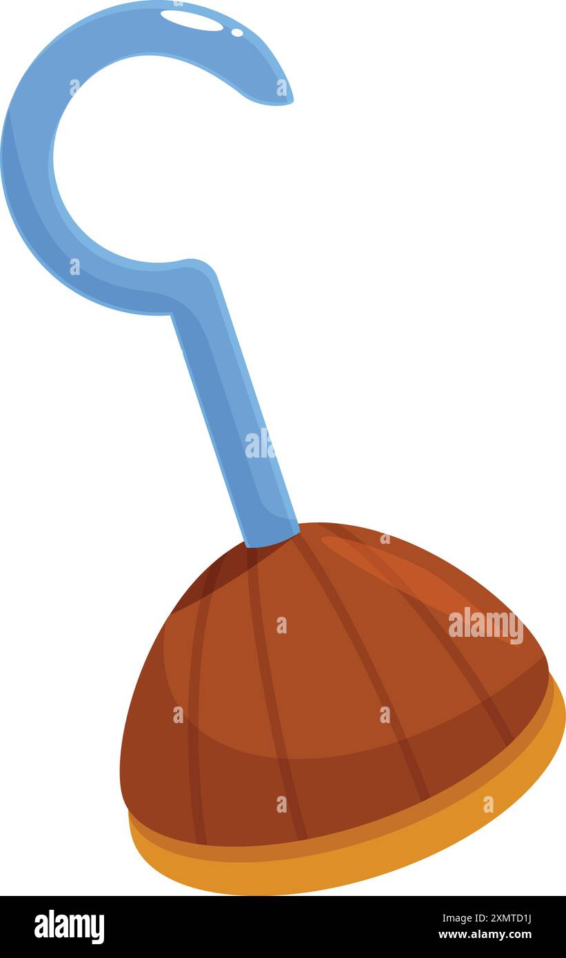 Cartoon pirate hook prosthesis is replacing a missing hand Stock Vector ...