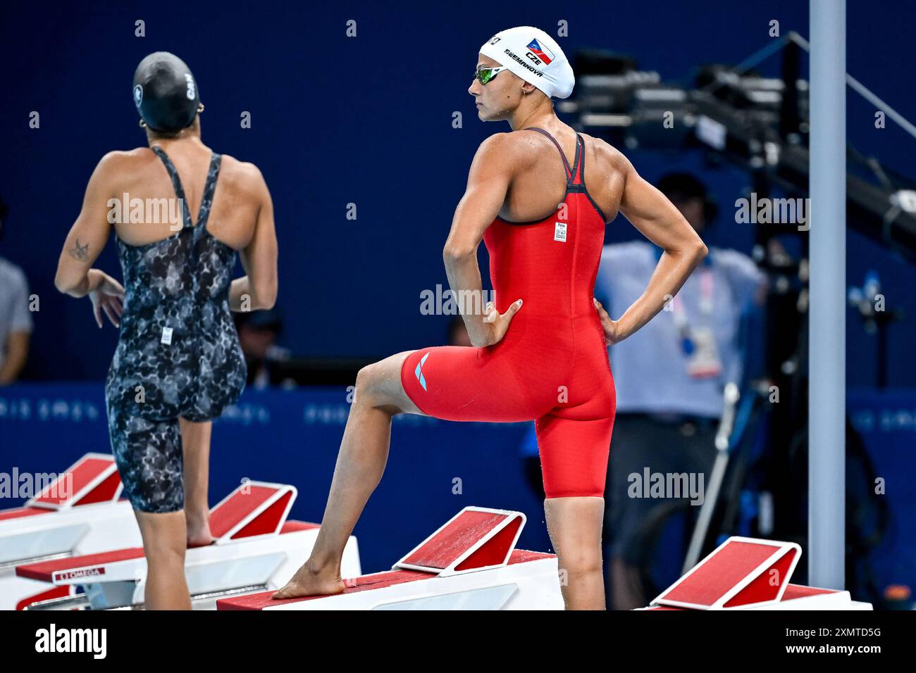 Paris, France. 29th July, 2024. Barbora Seemanova of Czechia prepares ...