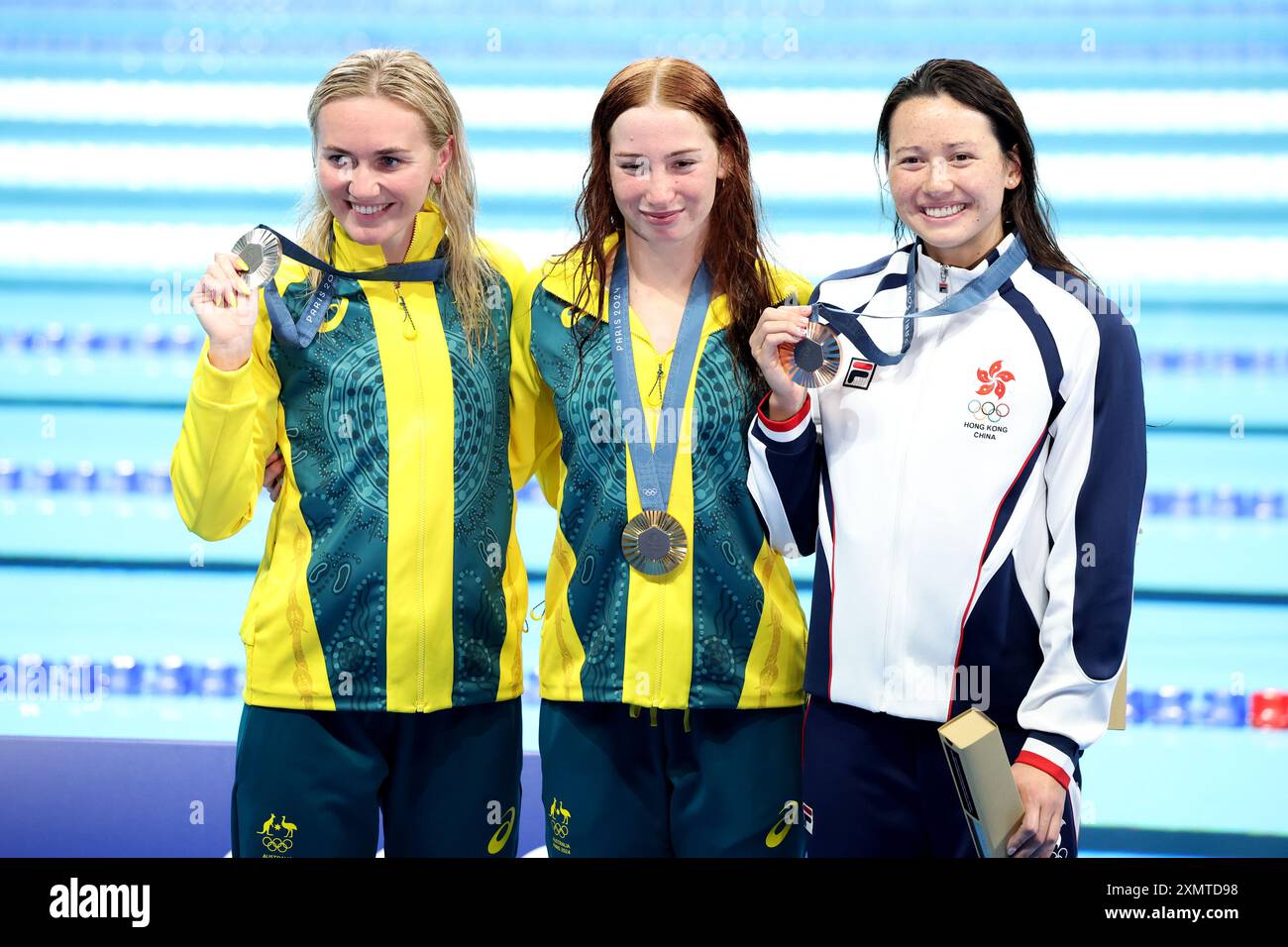 Paris, France. July 29th 2024. (left to right) Silver medalist ...