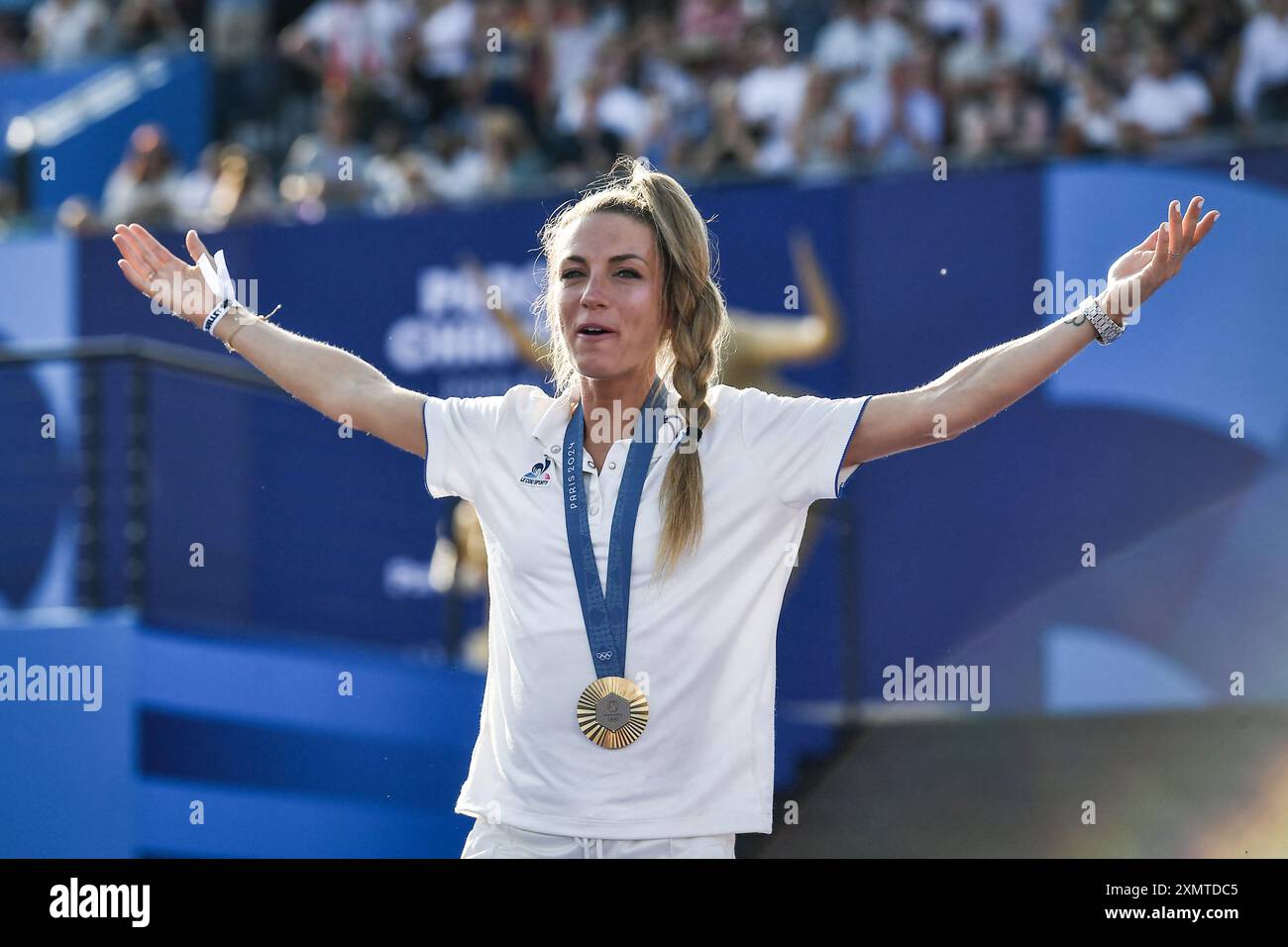 France’s golden medalist at mountain bike cycling Pauline Ferrand ...