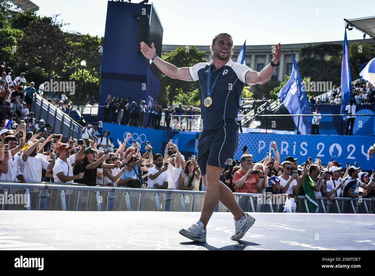 France’s golden medalist rugby team player Stephen Parez Edo Martin ...