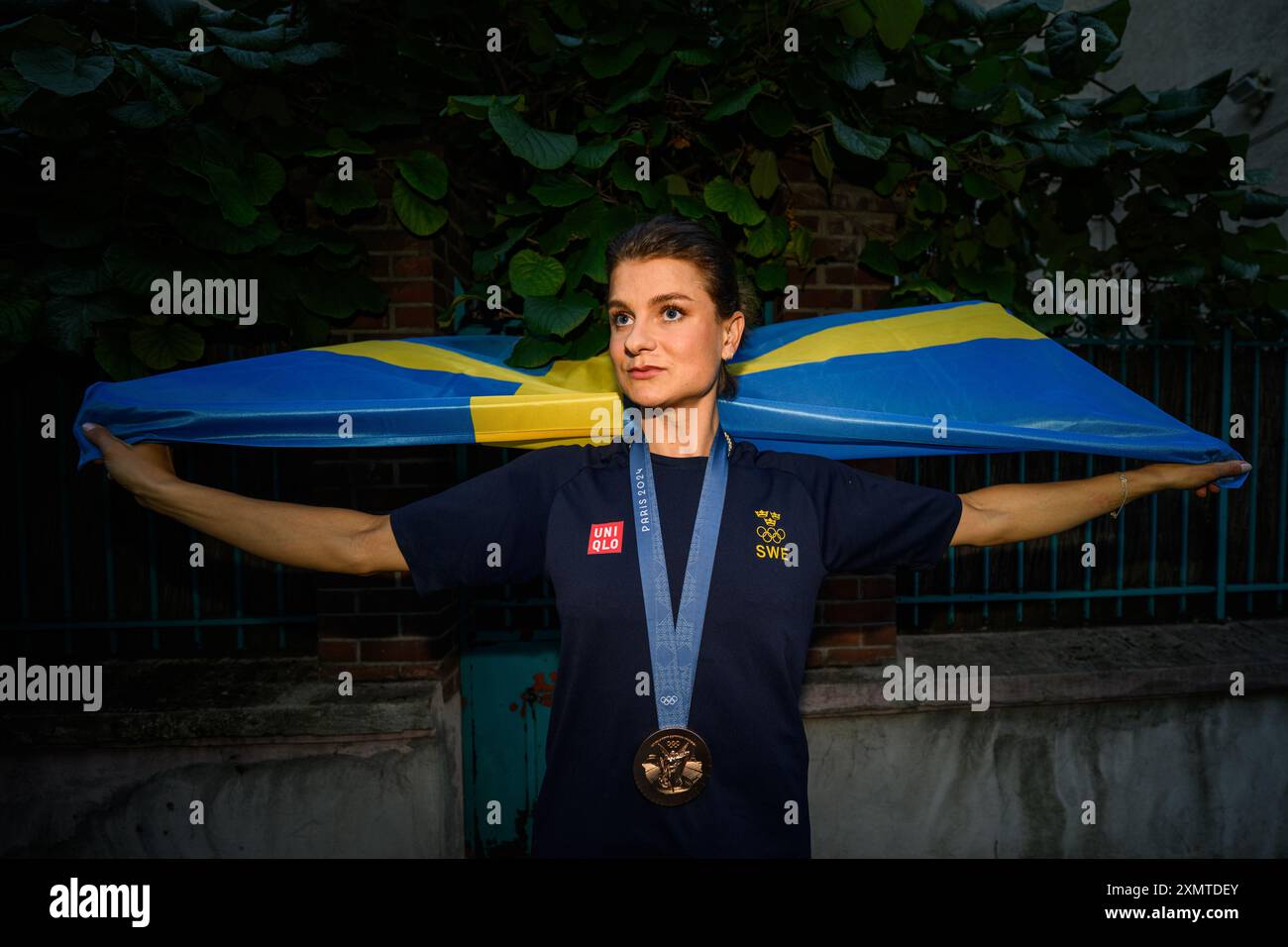 Jenny Rissveds of, Sweden. , . poses for a portrait with the swedish ...