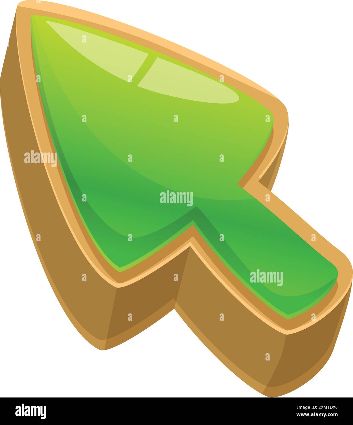 Cartoon mouse cursor pointing at something, 3d illustration of web ...