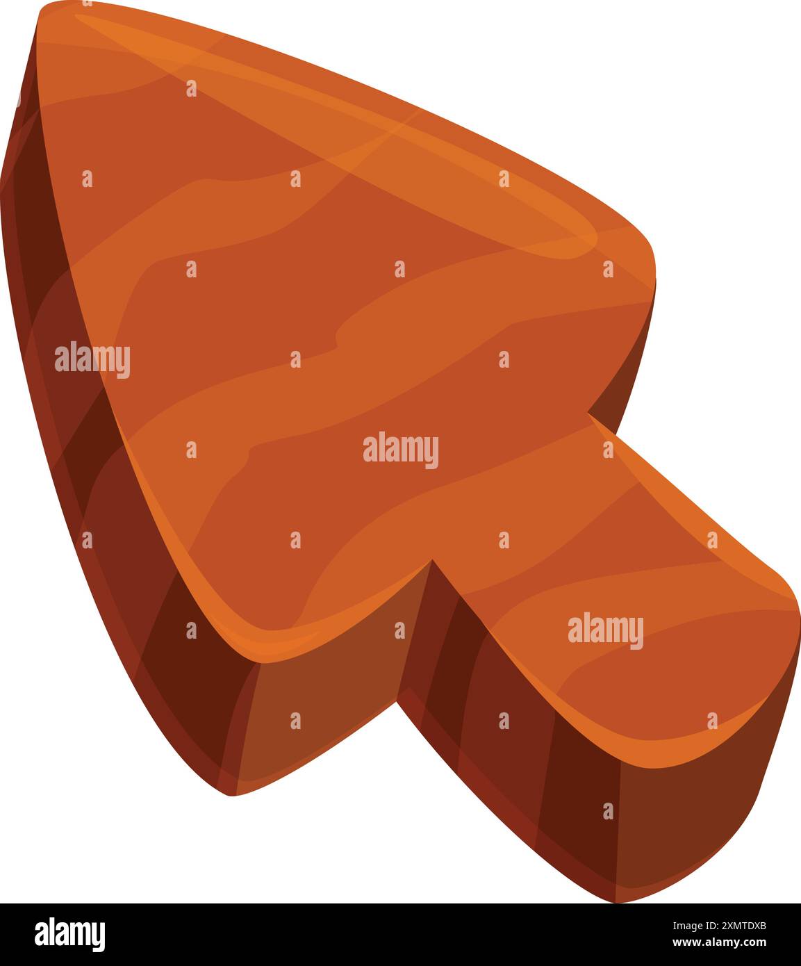 Wooden cursor pointing on empty space with wood texture Stock Vector ...