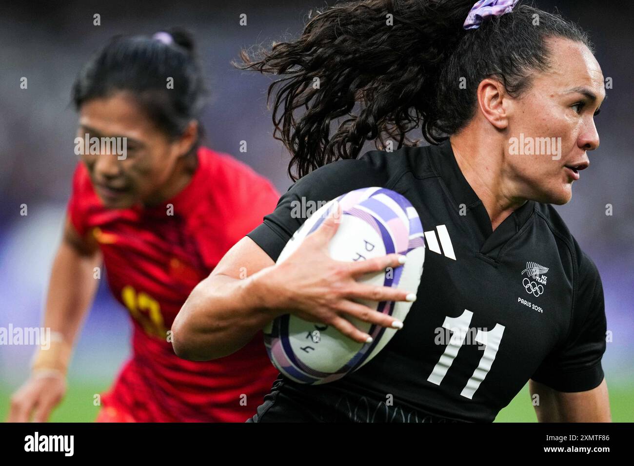 Paris, France. 29th July, 2024. Portia Woodman-Wickliffe of New Zealand ...